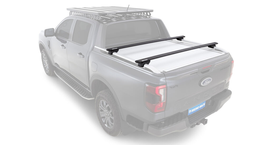 Rhino Rack Vortex RX Black 2 Bar Roof Rack - Next Gen Ranger Wildtrak ...