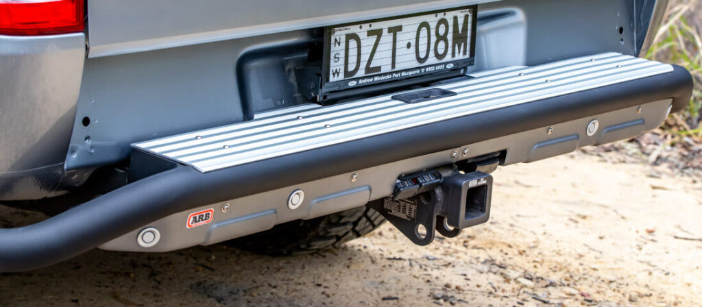 ARB Summit Raw Rear Step Tow Bar Ford Ranger PXIII 2019- 2022 - Motortech 4x4 - Aucklands 4x4 ...