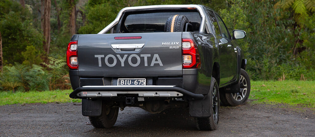 ARB Summit Raw Rear Step Tow Bar Toyota Hilux 2020 on - Motortech 4x4 ...